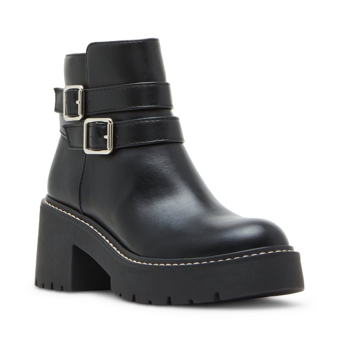 FROSTT Black Puffed Slip-On Mule | Women's Designer Shoes – Steve ...