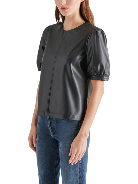 FAUX IT UP Black Top | Women's Designer Clothing – Steve Madden Canada