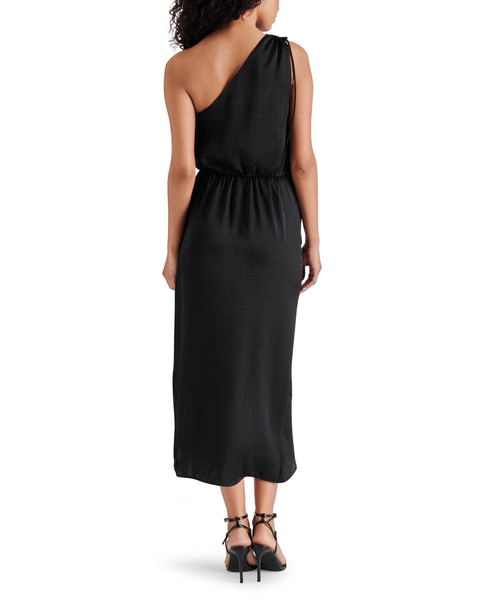 ADELE Black One Shoulder Midi Dress | Women's Designer Clothing – Steve Madden Canada