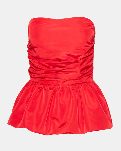 AMARI Red Strapless Top | Women's Designer Clothing – Steve Madden Canada
