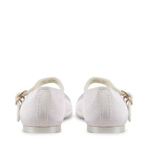 DORY White Satin Mary Jane Ballet Shoes | Women's Designer Flats ...
