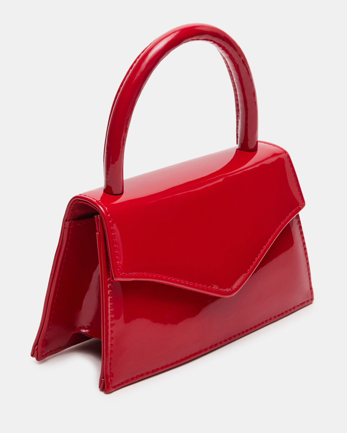 BAMINIA Red Patent Top Handle Bag | Women's Designer Handbags – Steve ...