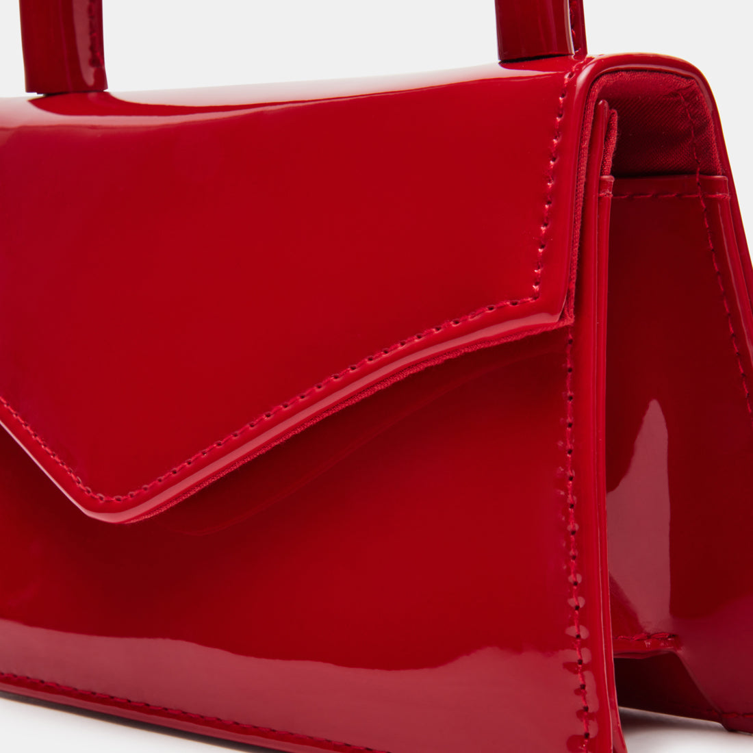BAMINIA Red Patent Top Handle Bag | Women's Designer Handbags – Steve ...