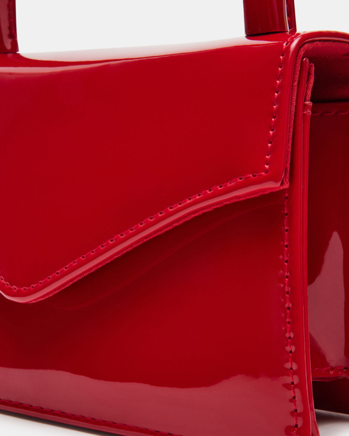 BAMINIA Red Patent Top Handle Bag | Women's Designer Handbags – Steve ...