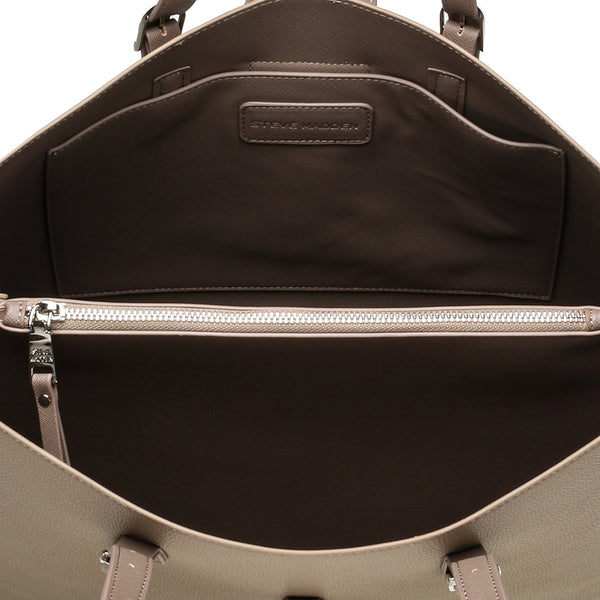 BKING-P Taupe Shoulder Tote Bag | Women's Designer Handbags – Steve ...