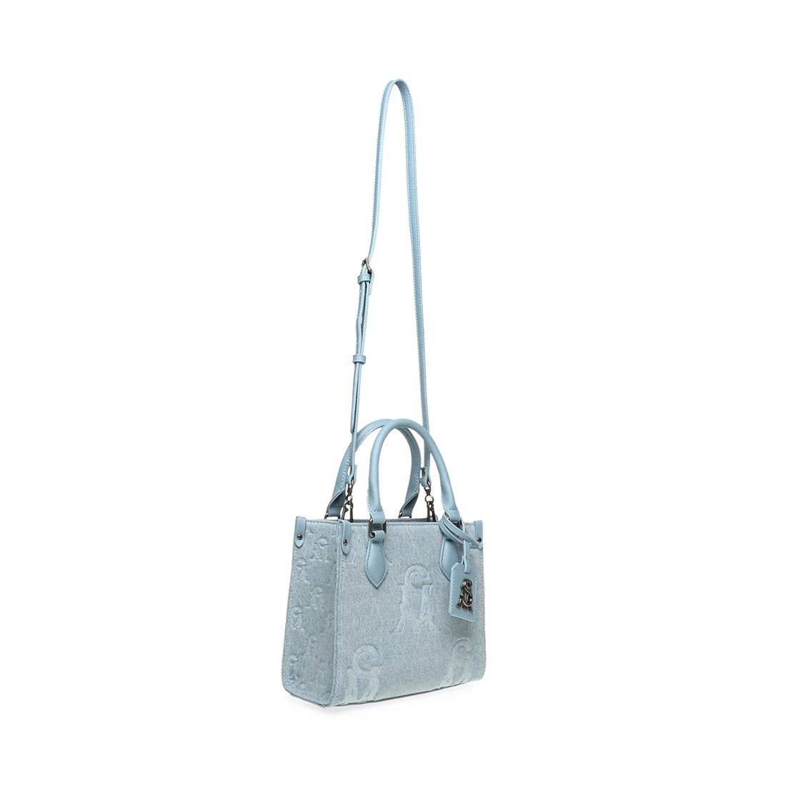BROLA-1 Denim Mini Crossbody Strap Tote Bag | Women's Designer Handbags ...