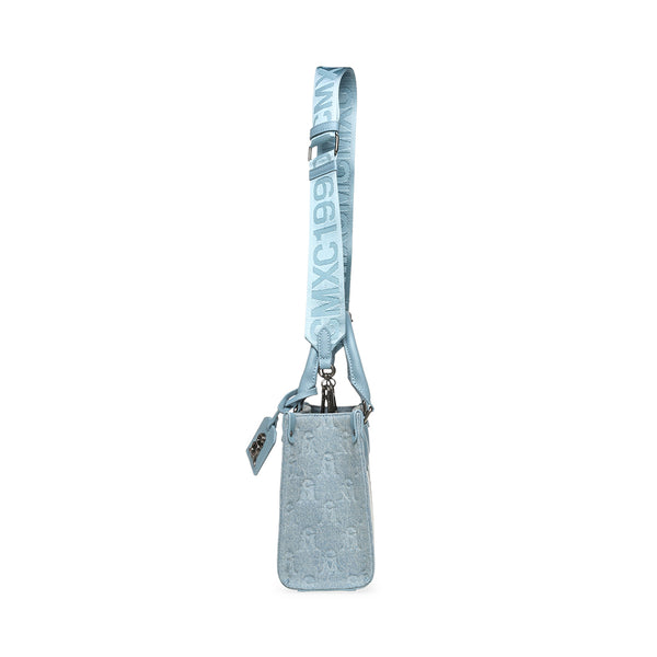 BROLA-1 Denim Mini Crossbody Strap Tote Bag | Women's Designer Handbags ...