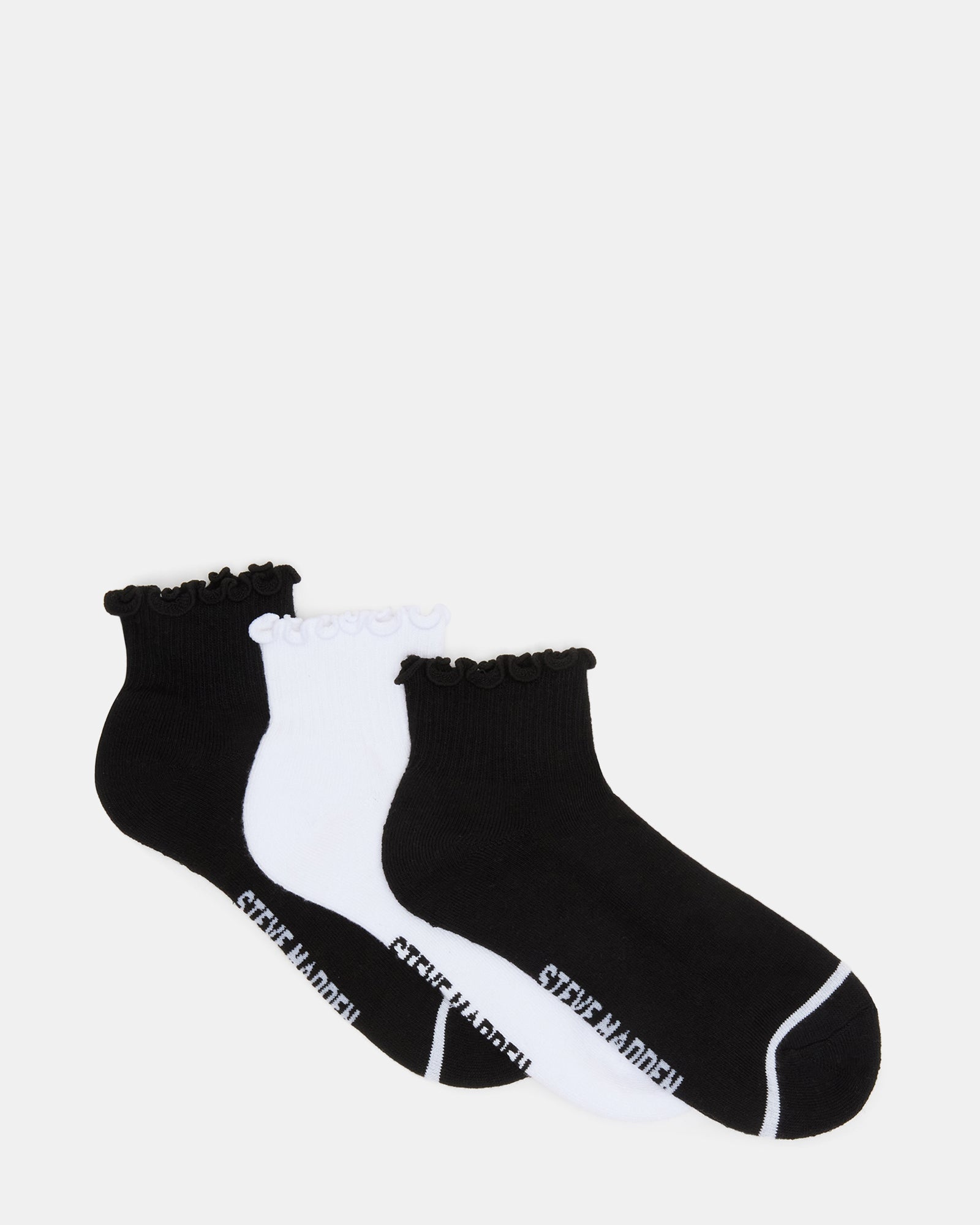 SUNDAY SOCKS Black Multi | Women's Designer Accessories – Steve Madden ...