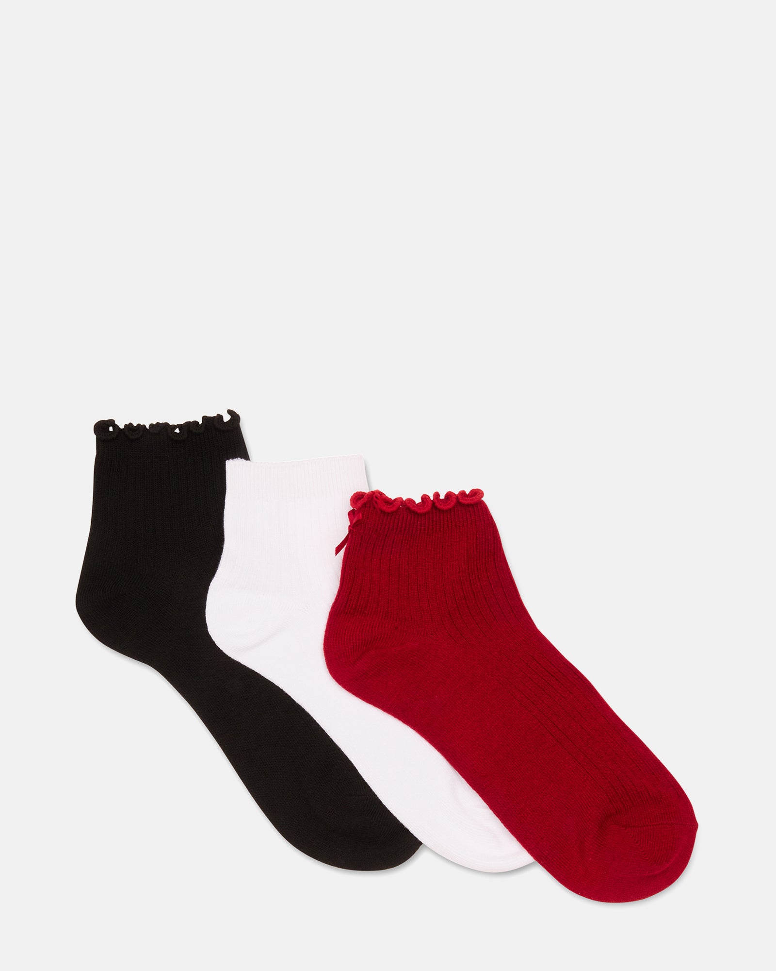 SARAH SOCKS Red Multi | Women's Designer Accessories – Steve Madden Canada