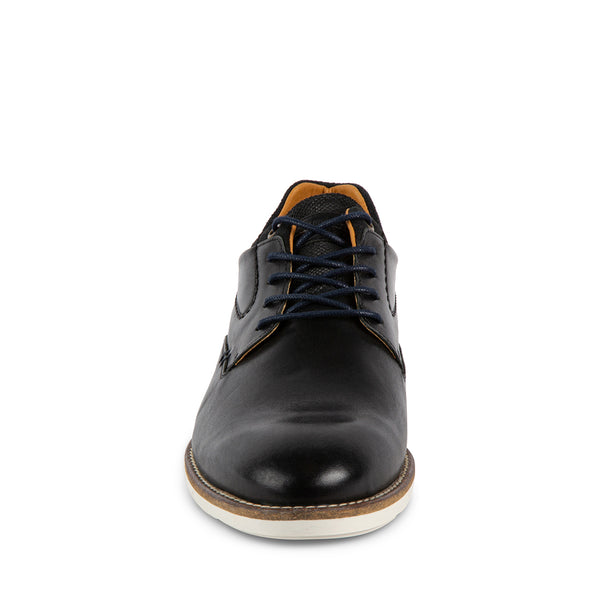 BENICIO Black Leather Casual Shoes | Men's Designer Shoes – Steve ...