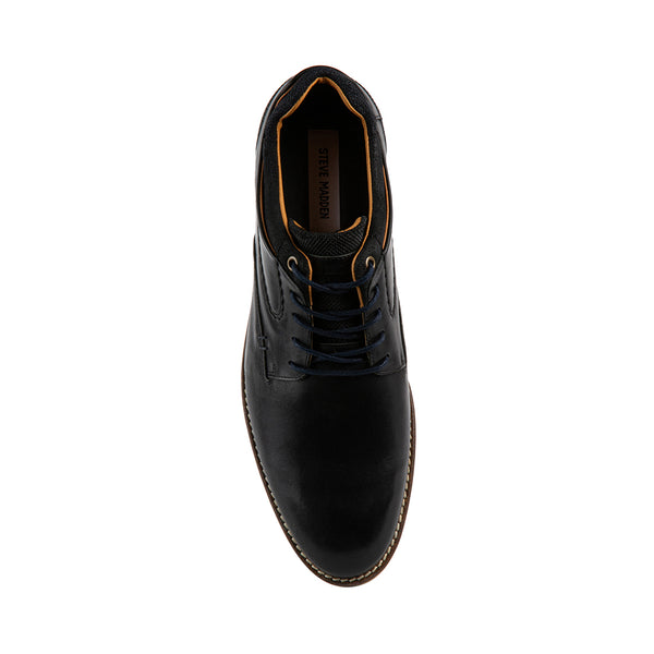 BENICIO Black Leather Casual Shoes | Men's Designer Shoes – Steve ...