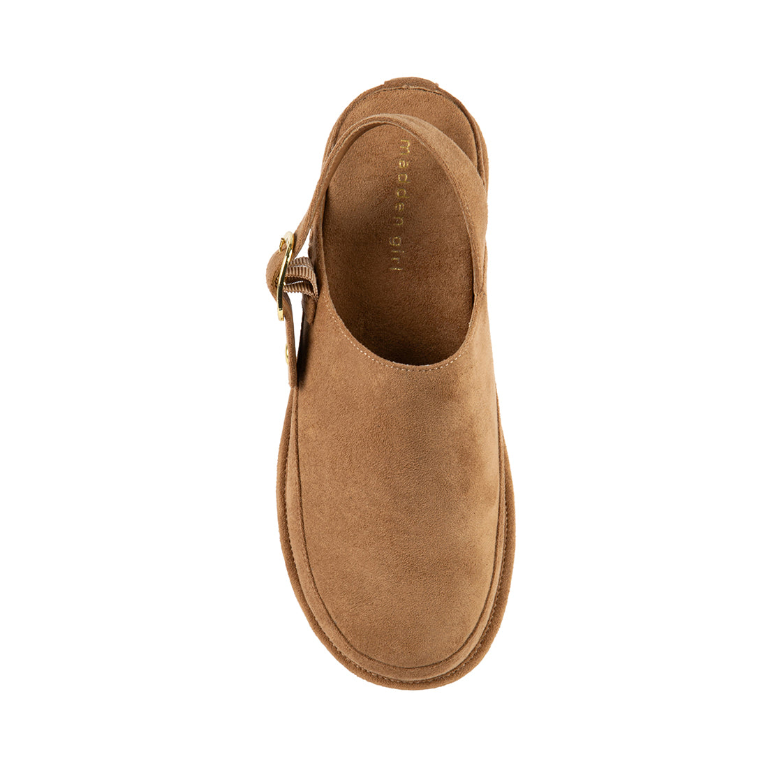 GRAHAMM Tan Fabric Slingback Platform Clogs | Women's Designer Shoes ...