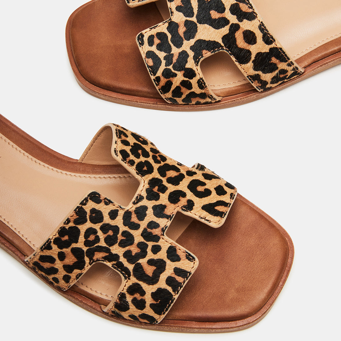 HADYN-L Leopard Flat Slide Sandals | Women's Designer Sandals – Steve ...