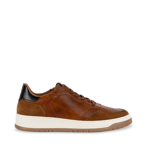 JETT Tan Leather Casual Sneaker | Men's Designer Shoes – Steve Madden ...