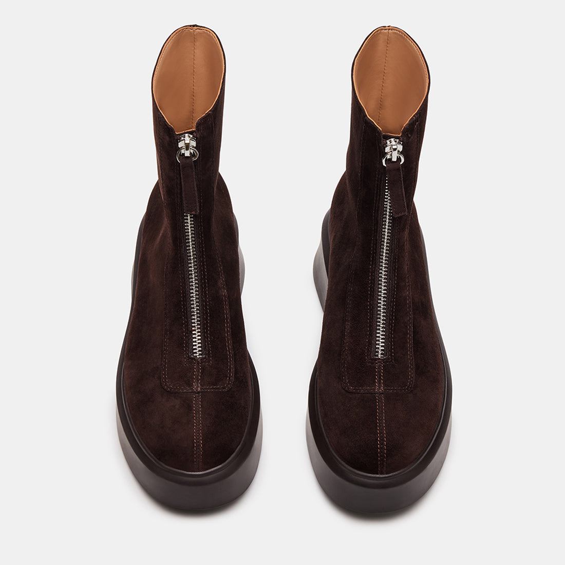 JONES Brown Suede Ankle Booties | Women's Designer Boots – Steve Madden ...