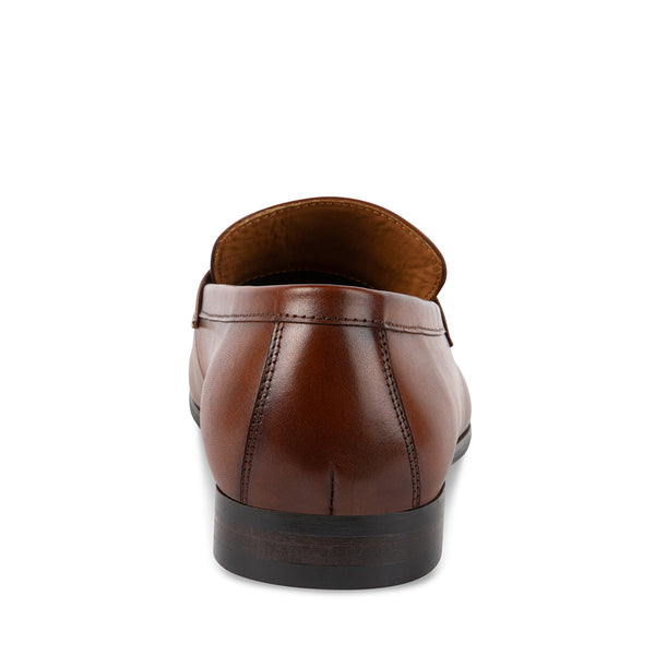 LEDGER Tan Leather Loafers | Men's Designer Dress Shoes – Steve Madden ...