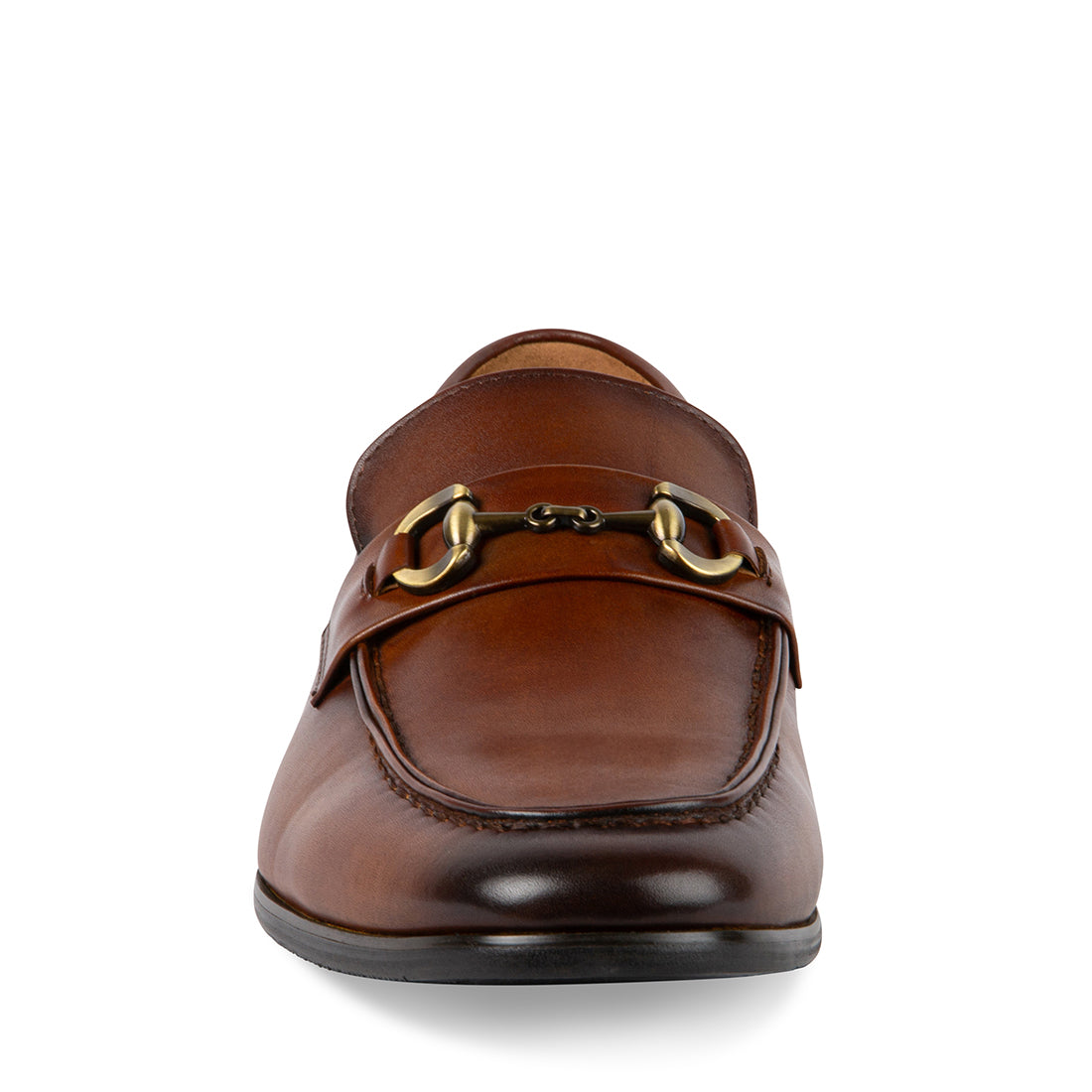 LEDGER Tan Leather Loafers | Men's Designer Dress Shoes – Steve Madden ...