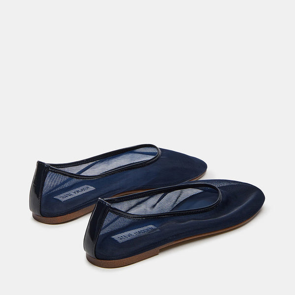 MEADOWW Navy Mesh Flats | Women's Designer Flats – Steve Madden Canada