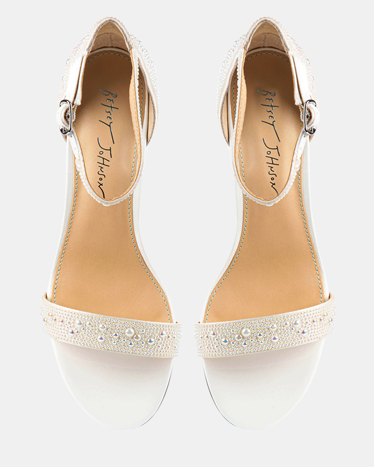SB-MARI White Pearl Block Heel Sandals | Women's Designer Heels – Steve ...