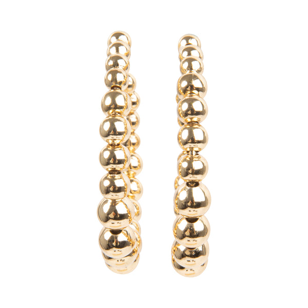 Gold Ball Hoop Earrings | Women's Designer Jewellery – Steve Madden Canada