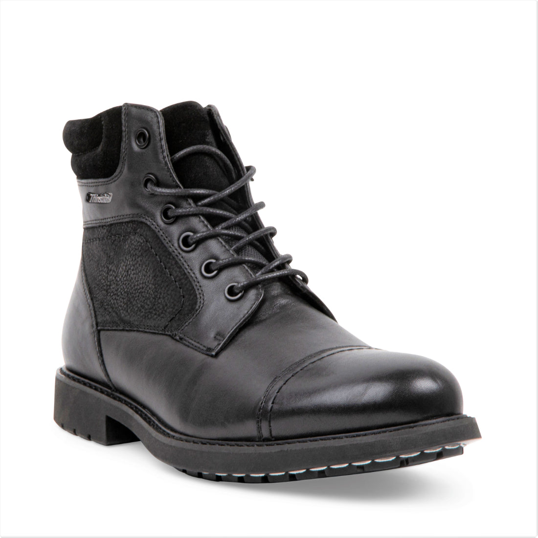 DARIN Black Leather Men's Boots | Men's Designer Boots – Steve Madden Canada
