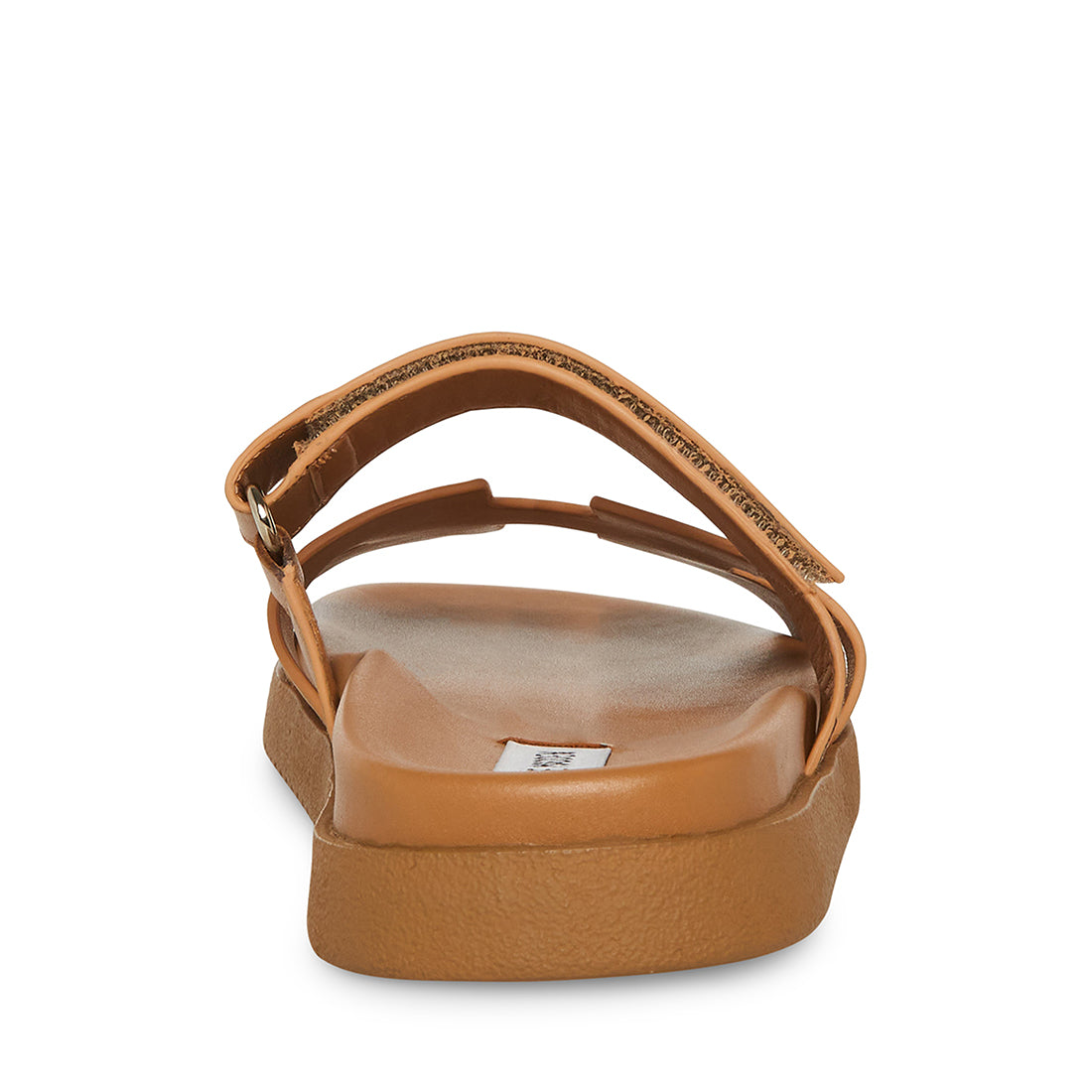 MAYVEN Tan Leather Flatform Slide Sandals | Women's Designer Sandals ...